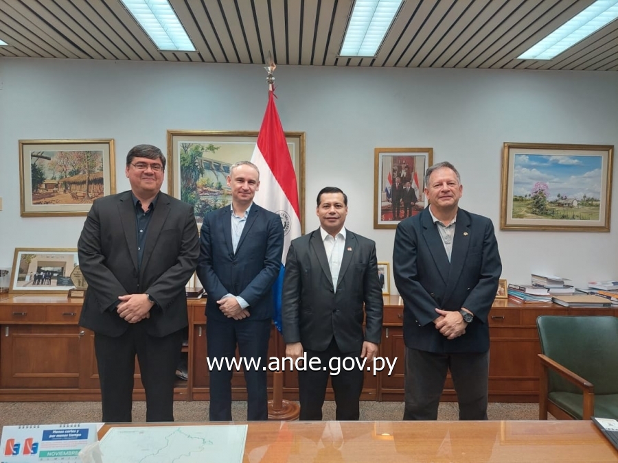 Presidente de ANDE recibe visita del representante de KfW - ANDE